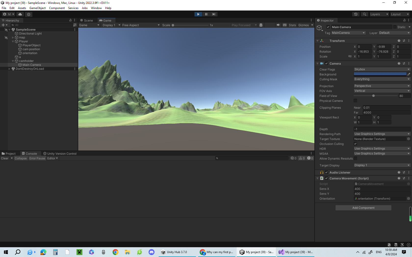 Why can my first person player camera see through the floor - Questions ...