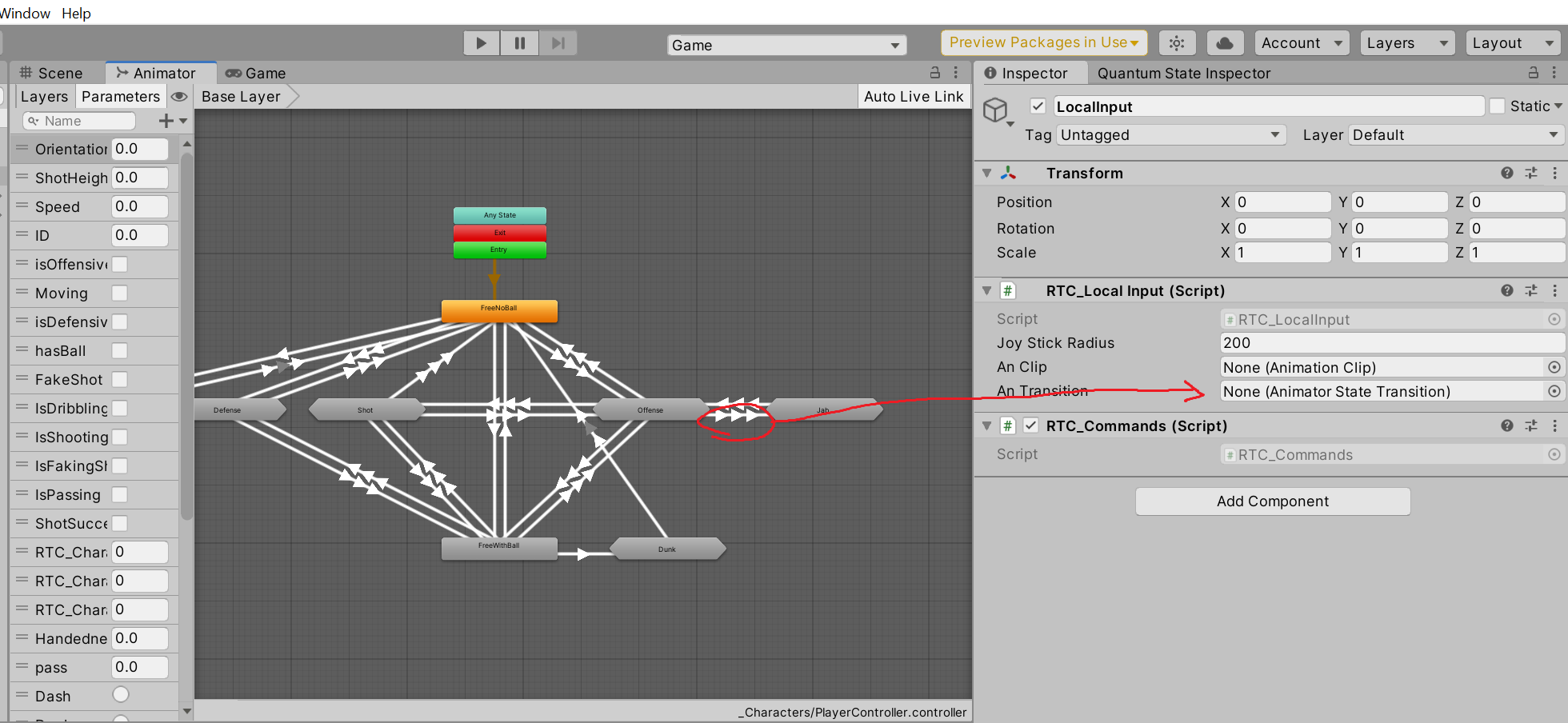 How Can I Assign An Animatorstatetransition Field In The Inspector Unity Engine Unity
