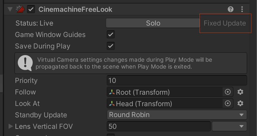 Player is stuttering when using cinemachine free look camera. - Unity Engine - Unity Discussions