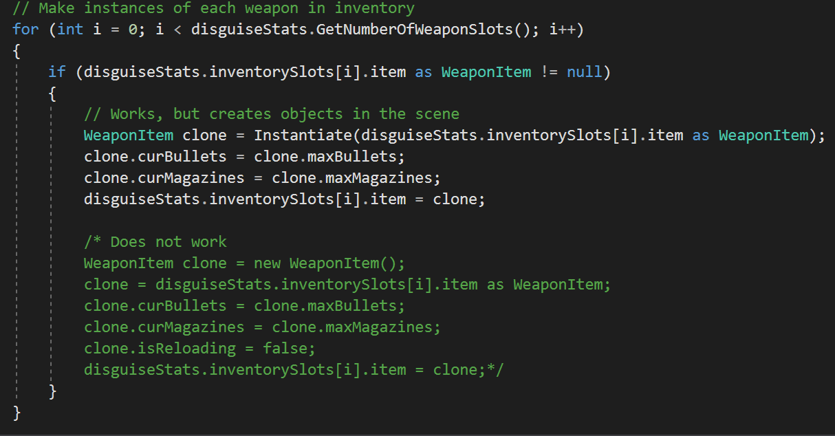 Make A Instance Of A Script Passed With Prefab Questions And Answers 7495