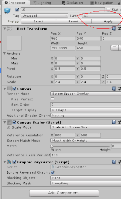 The Camera Does Not Ignore The Ui Unity Engine Unity Discussions