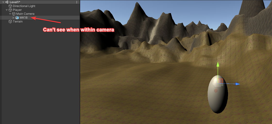 Can't make object child of Camera - Unity Engine - Unity Discussions