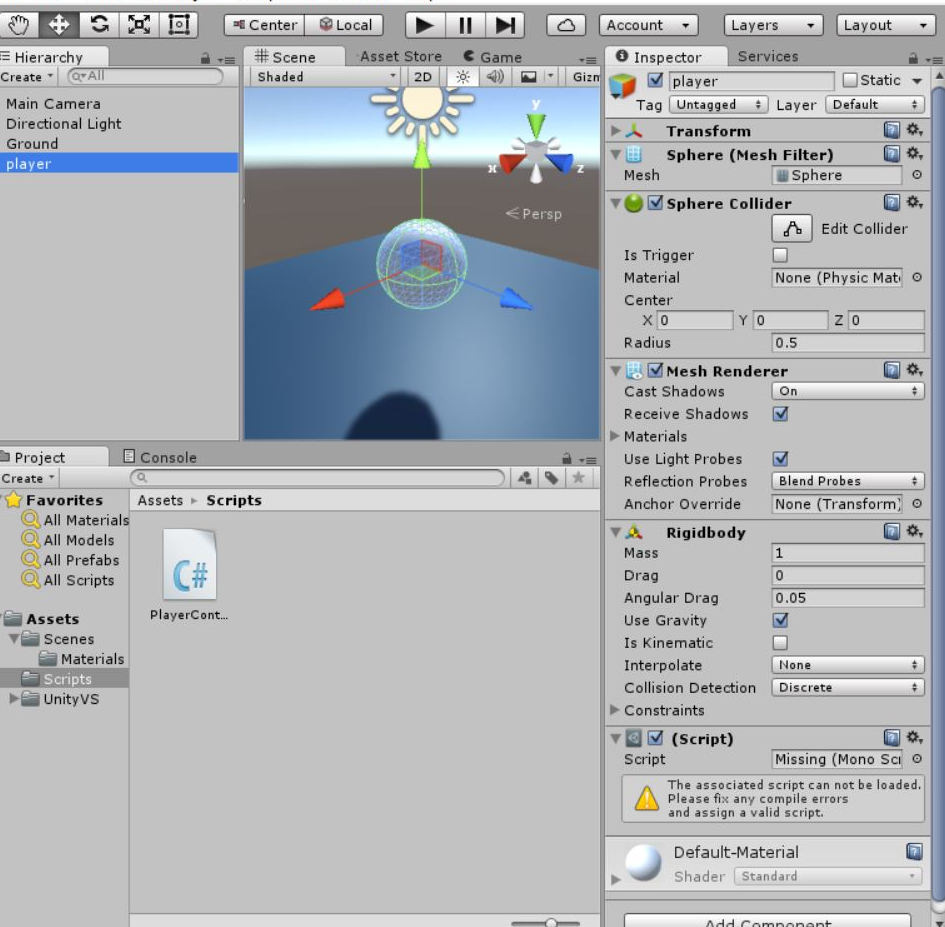 Roll a Ball Tutorial script error - Questions & Answers - Unity Discussions