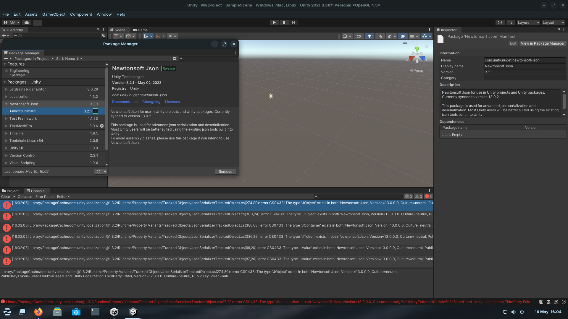 Adding Localization Service on Linux Gives Error (2021.3.18f1) - Unity Engine - Unity Discussions