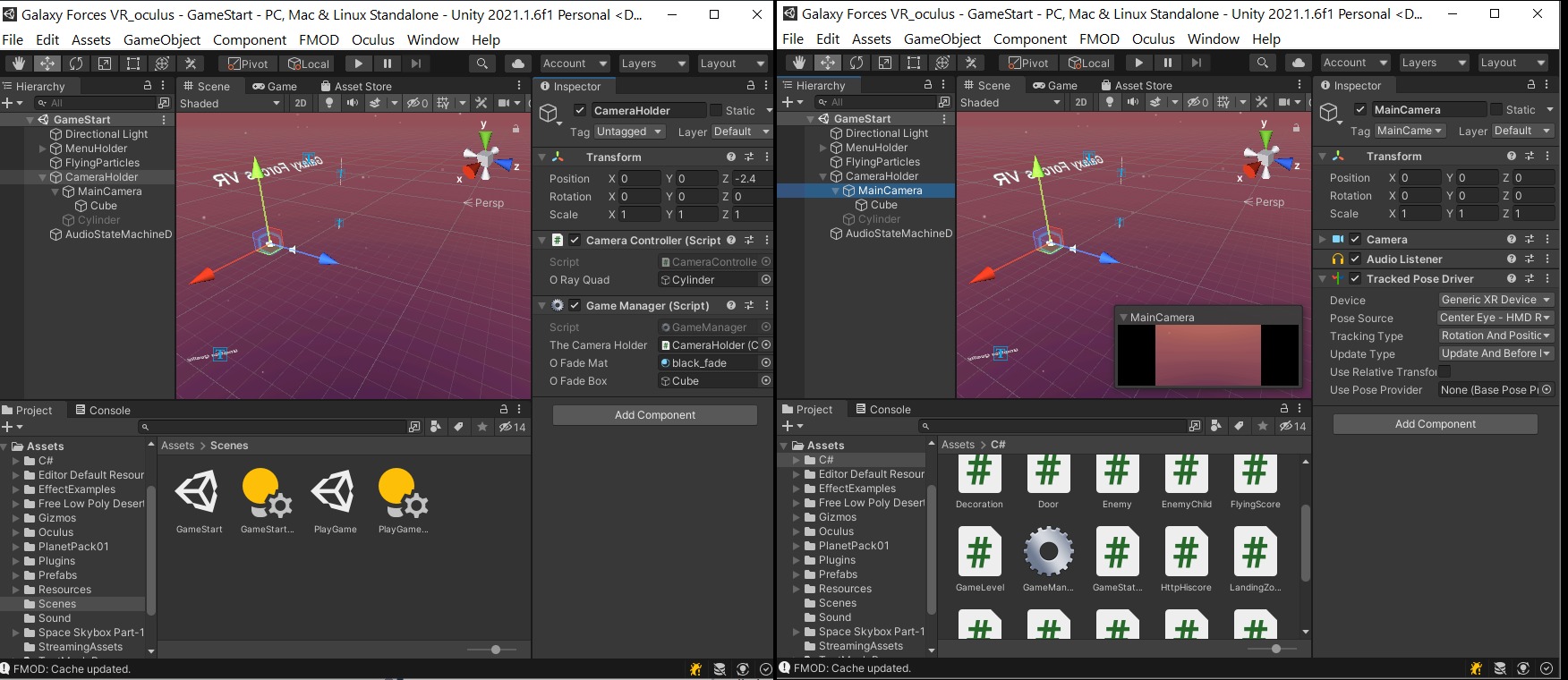 Loading a new scene in unity make OVRManager throws errors - Questions & Answers - Unity Discussions