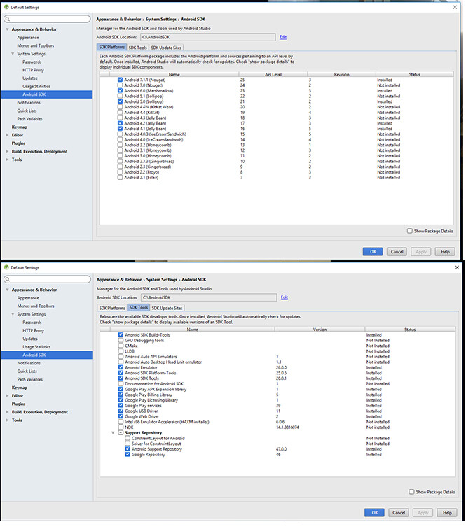 Unable to list target platforms error for Android build on 5.5.2f1 ... Unable to list target platforms error for Android build on 5.5.2f1 ...