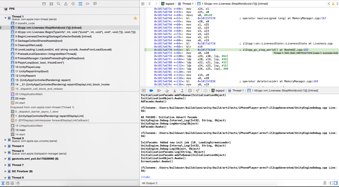 Crash after level load - Unity Engine - Unity Discussions