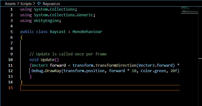 Debug.DrawRay won't work!! What's wrong??? - Questions & Answers - Unity Discussions