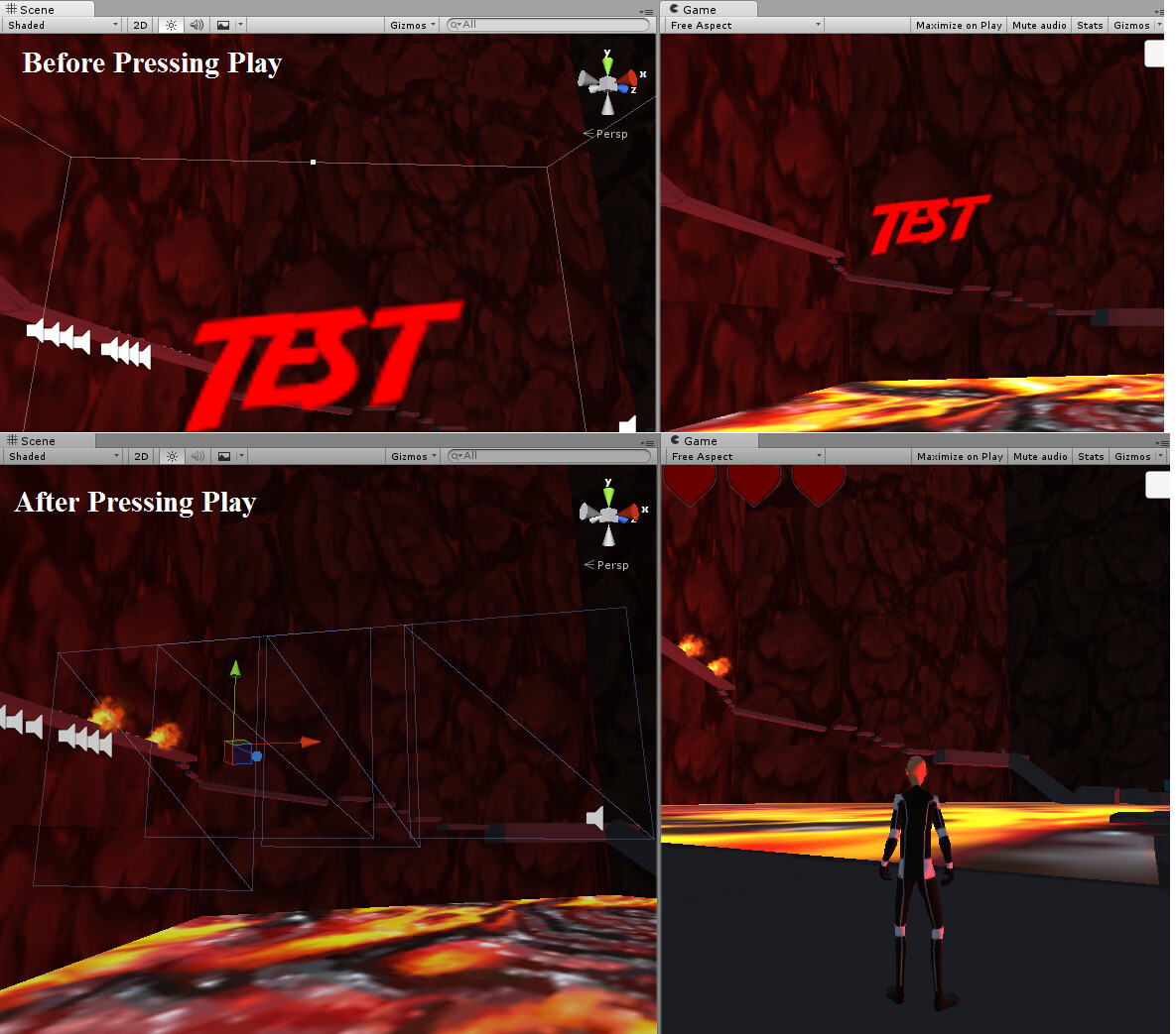 3D Text Appears/Disappears on Game Preview - Unity Engine - Unity Discussions