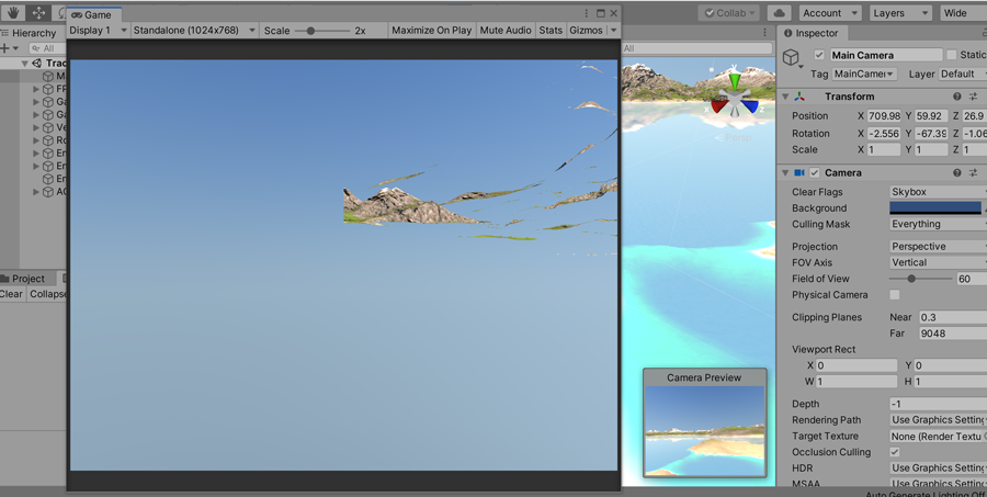 Game Window Frozen Camera Position - Unity Engine - Unity Discussions