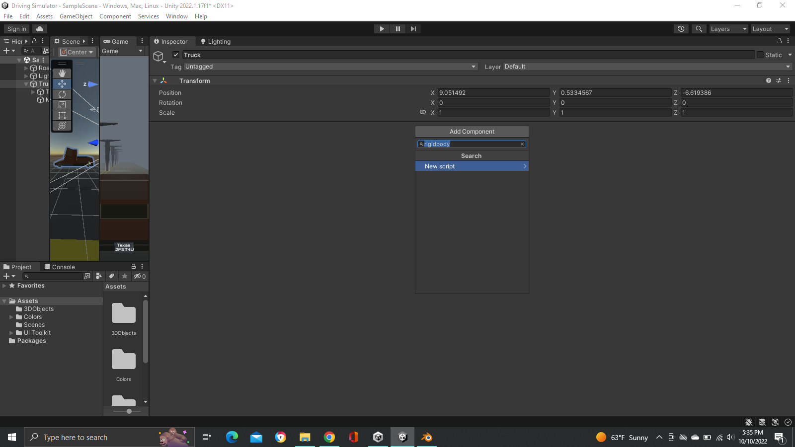 Rigidbody Not Show In Component Sectionrigidbody Not Showing On Component Area Questions 