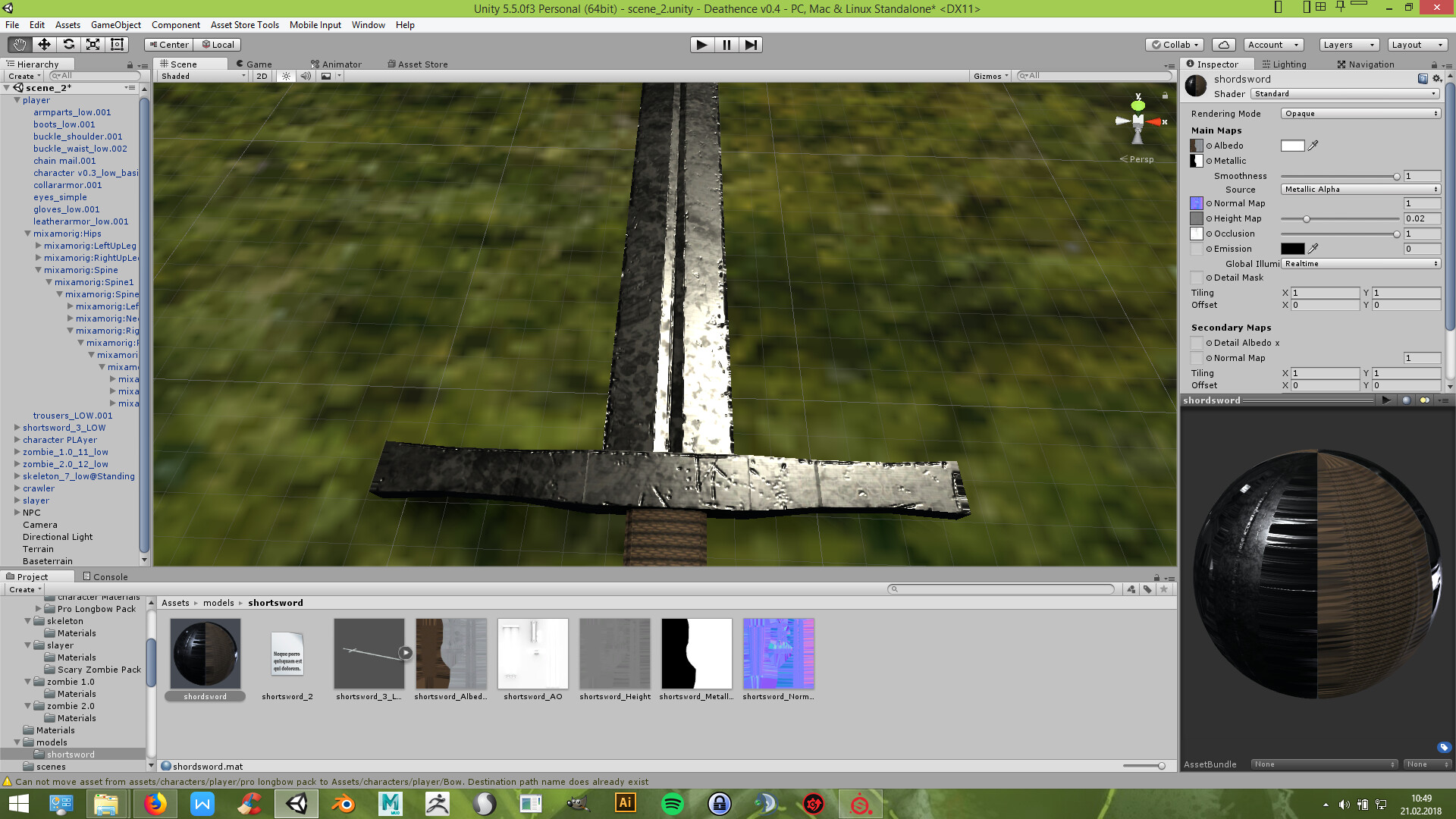 Metallic makes everything black, reflection probes baked, ambient light ...