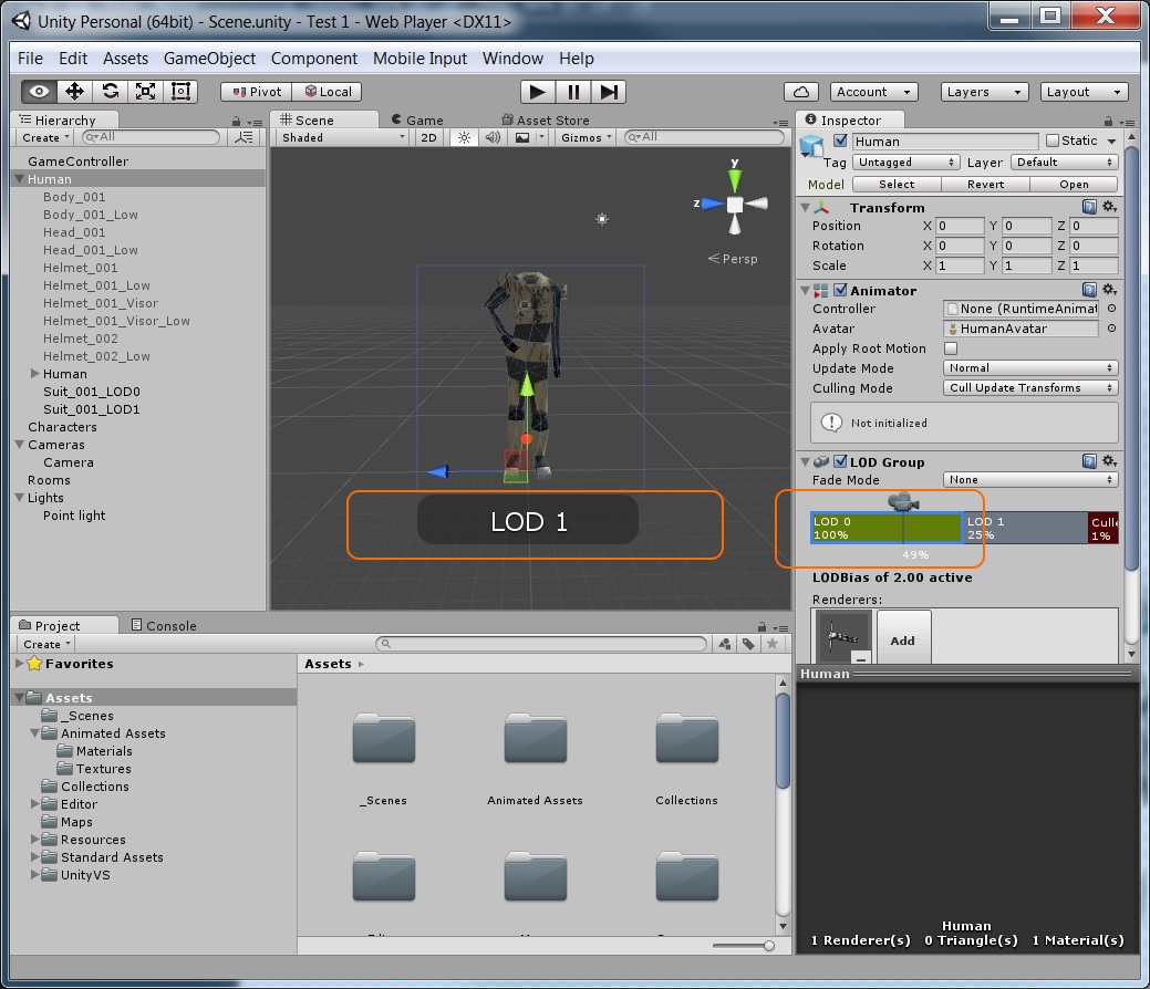 LOD level - always highest one displayed (lowest detail) - Questions & Answers - Unity Discussions
