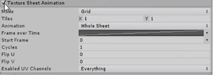 Why don't I have a mode select in the Particle System's Texture Sheet Animation module ...