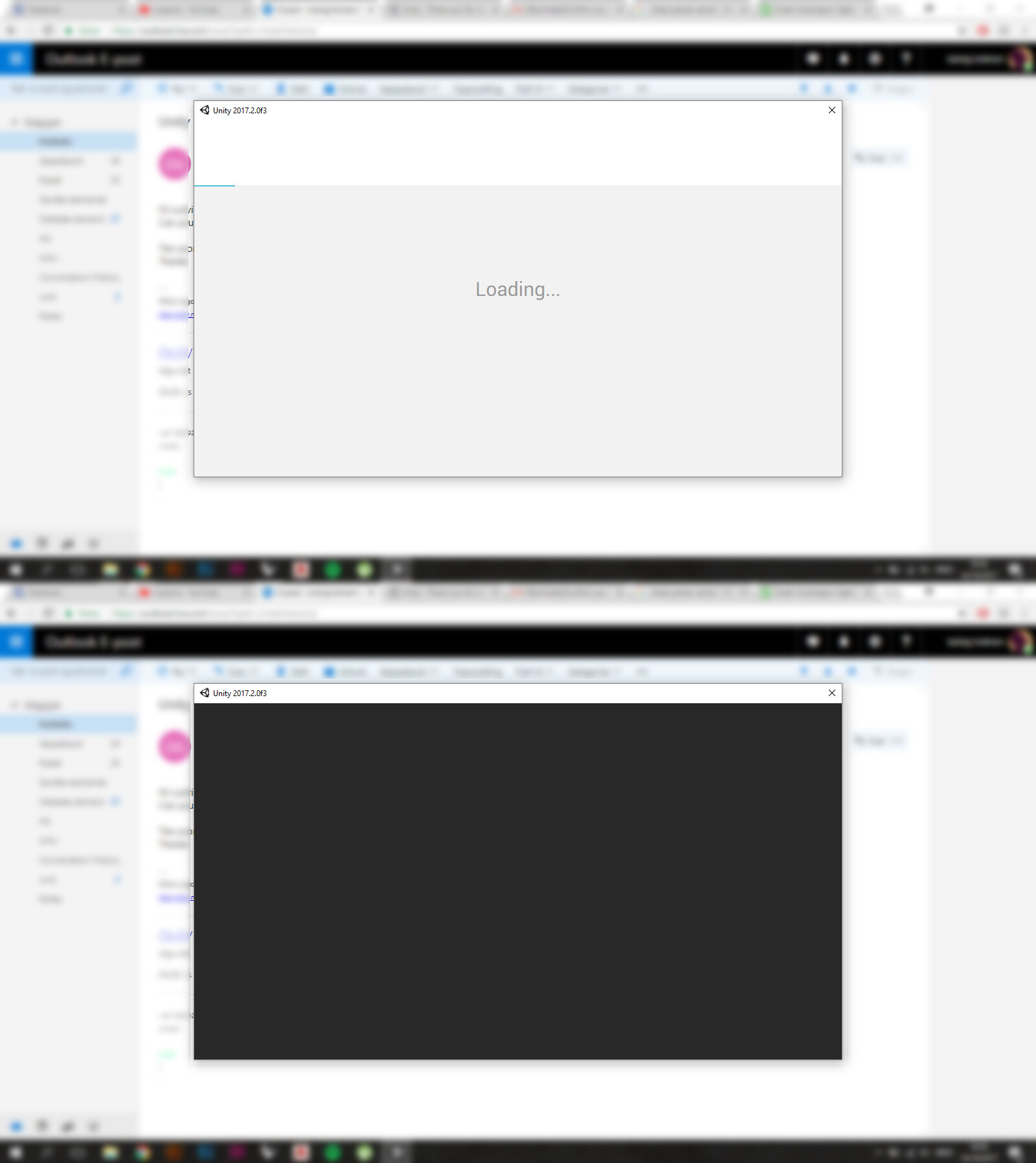 Editor Launchproject Screen Flashing Black Unity Engine Unity Discussions 