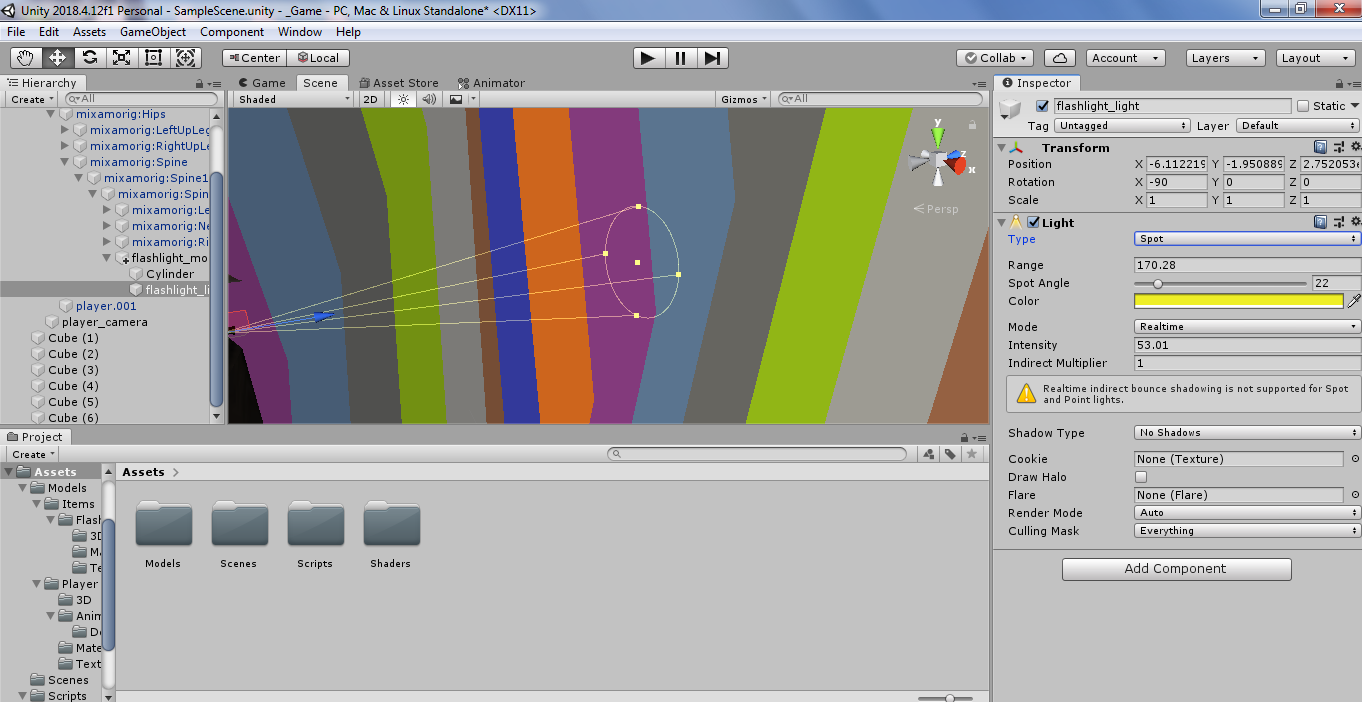 Problem With Spot Light And Psx Shader Questions And Answers Unity Discussions