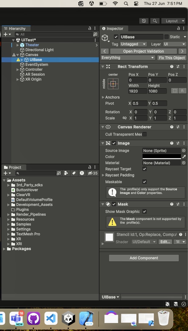 Masking Still Not Working In Polyspatial 2 0 0 Pre 3 With Unity 6 Preview Unity Engine Unity