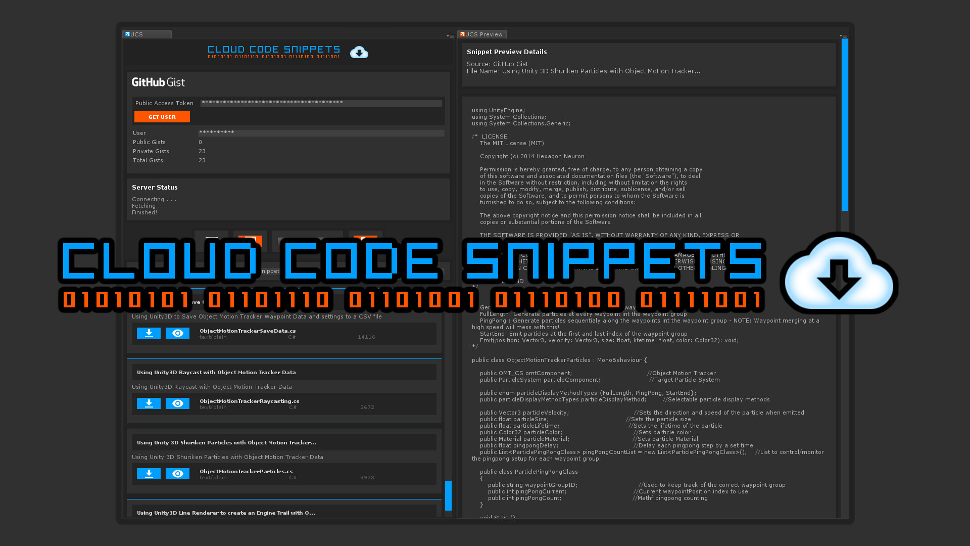 Cloud Code Snippets - Access your code snippets in the cloud! - Community Showcases - Unity ...