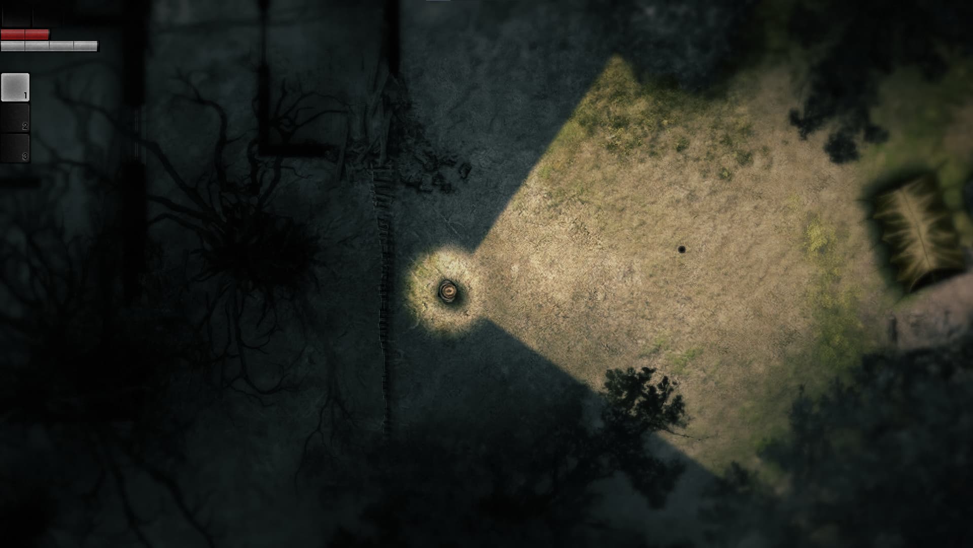 How to to DarkWood-like lighting effect, where everything that is not illuminated turns gray ...