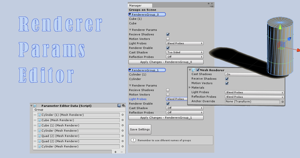 [Released] Renderer Params Editor - Community Showcases - Unity Discussions