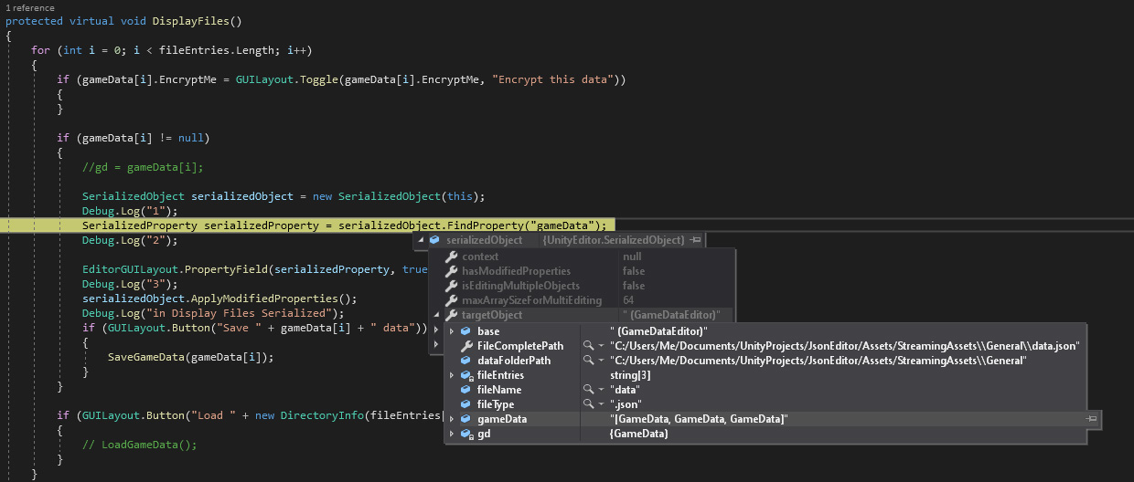 Using SerializedPropery in EditorWindow Why does single work but version array/list is null ...