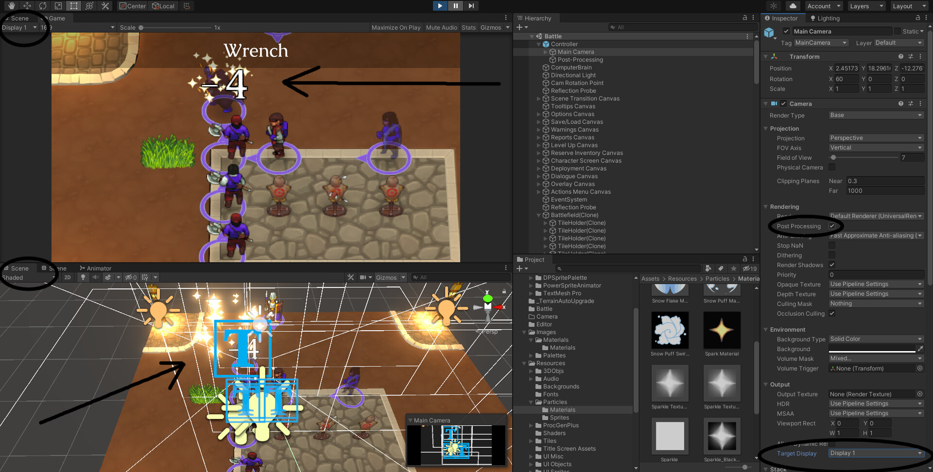 Post-processing bloom showing in viewport but not Display 1 - Unity Engine - Unity Discussions
