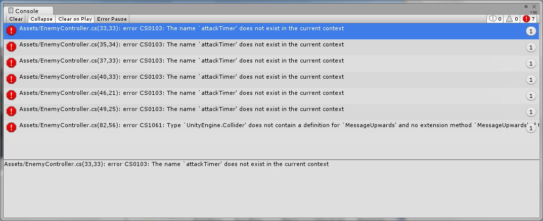 How To Fix Does Not Exist In The Current Context Questions And Answers Unity Discussions 7592