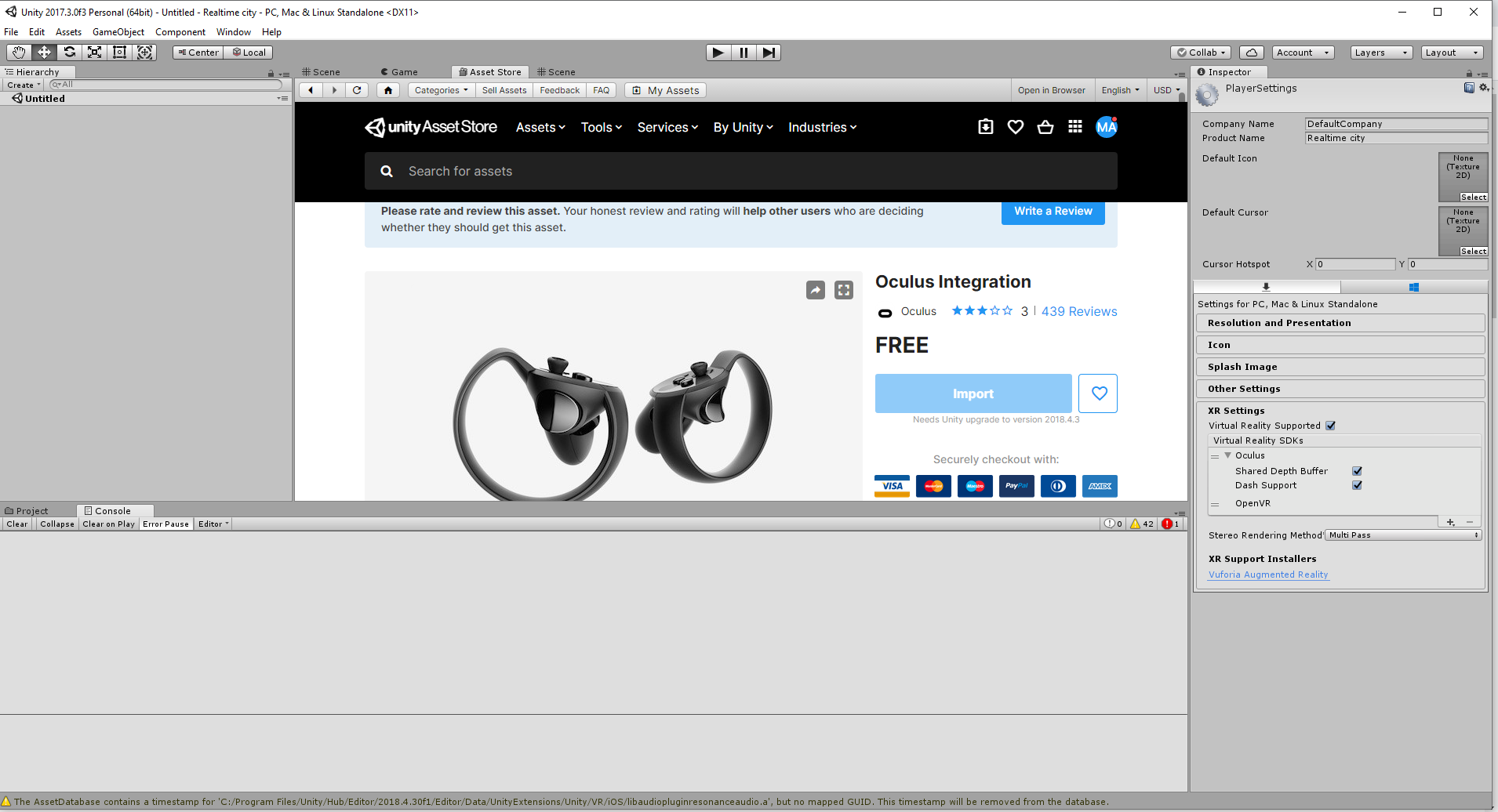is oculus Integration broken? - Unity Engine - Unity Discussions