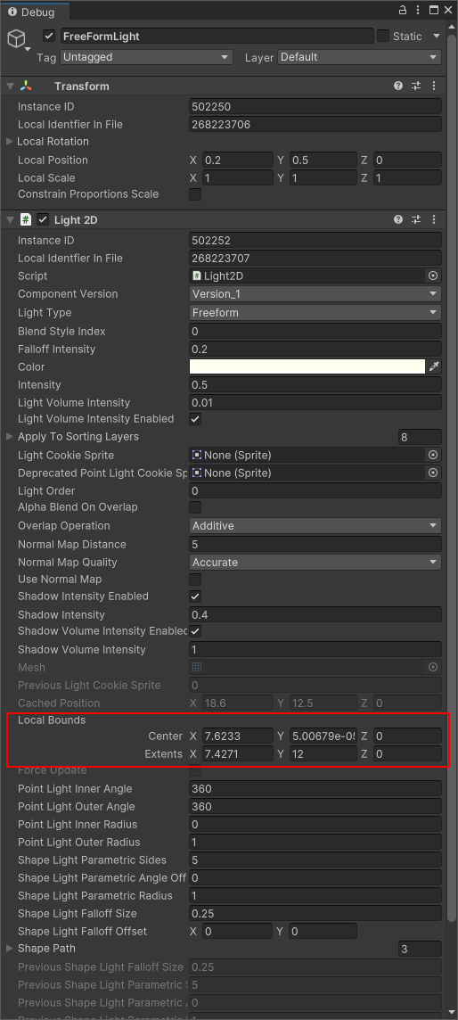 Culling of 2D shadows when using Light2D with Freeform light getting too much distance - Unity ...
