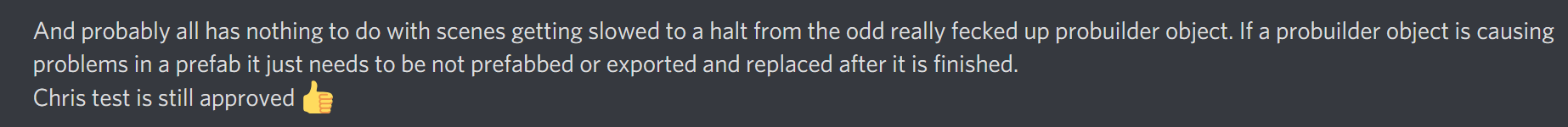Unsaved changes in Prefab Window on Probuilder objects - Unity Engine - Unity Discussions