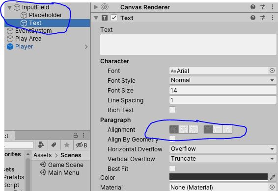 How To Make Input Field With Middle Text Align ions Answers Unity Discussions