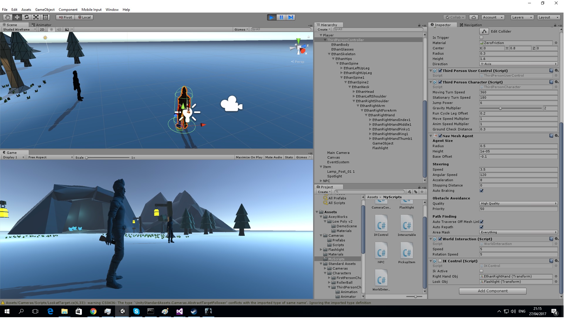 How can i rotate the flashlight to the other side by 180 degrees ? - Questions & Answers - Unity ...