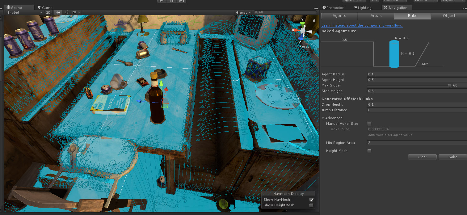 Why is the NavMesh only baking on parts of the mesh and not on all of the mesh? - Questions ...