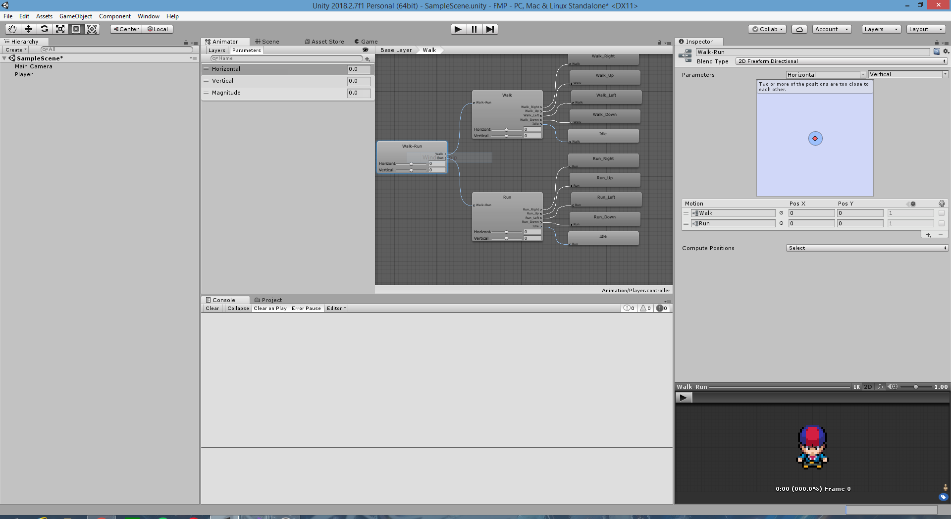 How Do I Make My Player Go From Walk Animation To Run Animation Using Blend Trees Questions