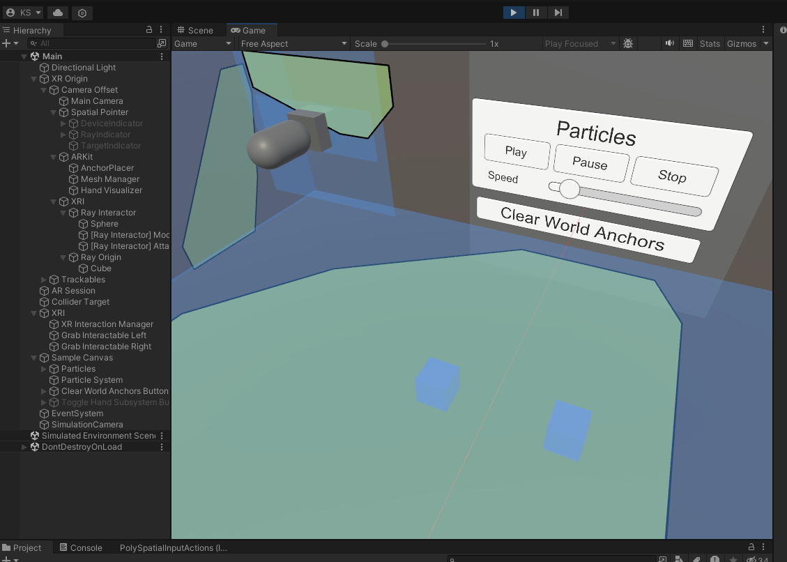 Light green planes are all over the place in VR sample - Unity Engine ...