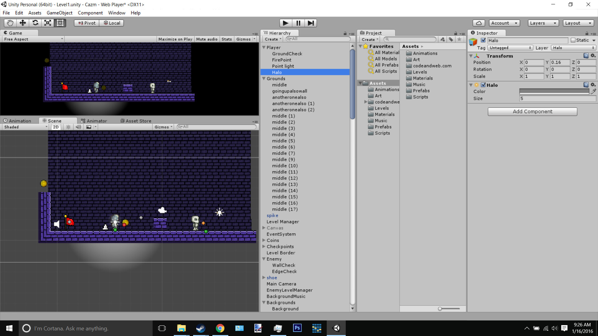 Unity 5 2D Halo Appears behind the background - Questions & Answers - Unity Discussions