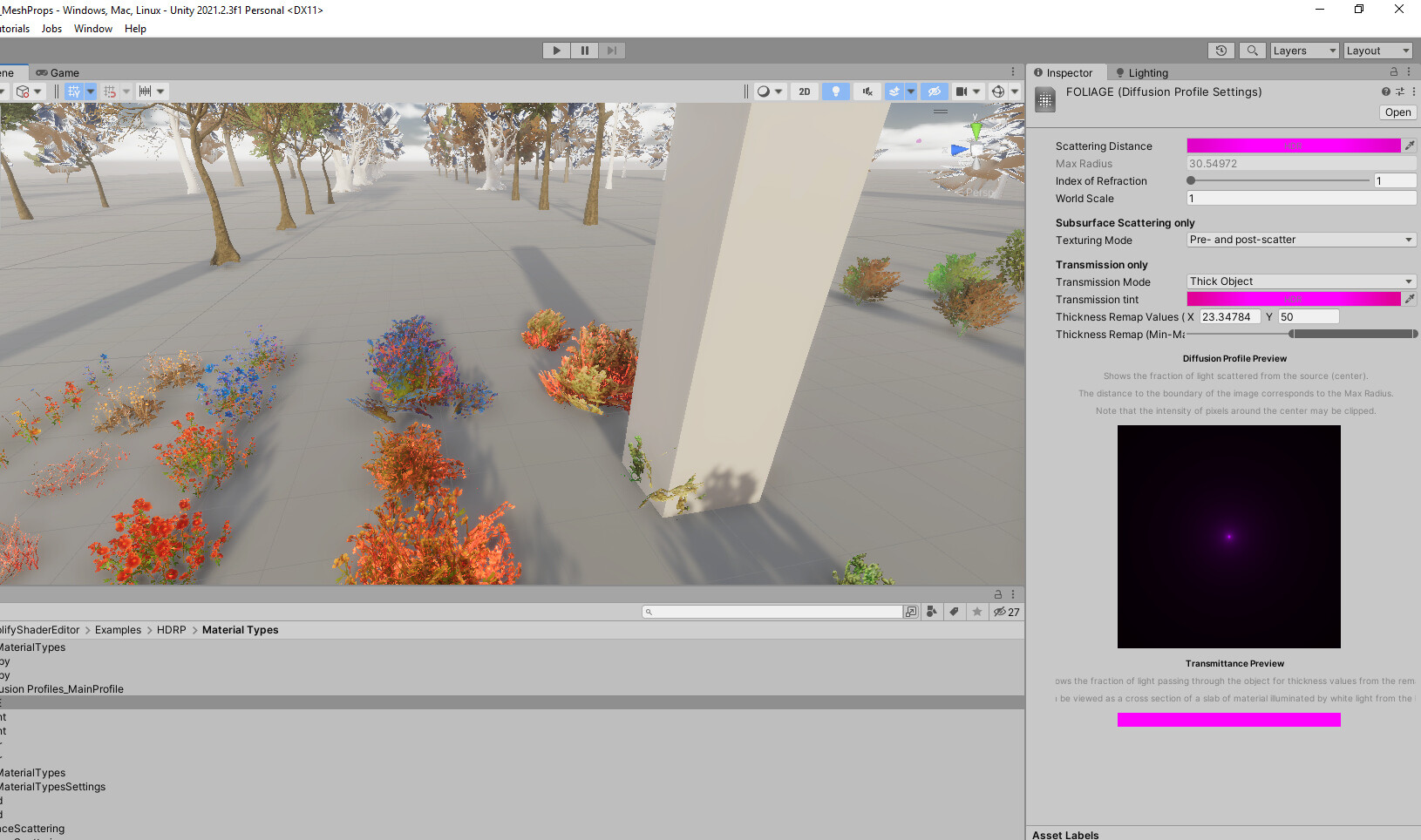 Subsurface scattering not affected by shadows? Bug or setting issue? - Unity Engine - Unity ...