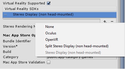 What happended to Stereo Display (non head-mounted) in Unity 2017.2? - Questions & Answers ...