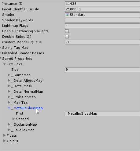 Place texture in mettalic/specular slot during runtime - Unity Engine - Unity Discussions