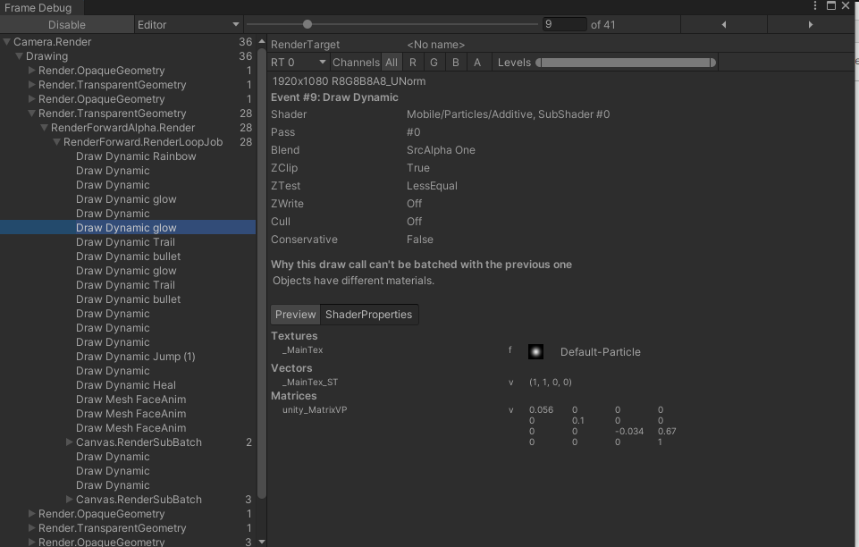 Cant Dynamic Batch Because Objects Have Different Materials On Particle System Unity Engine