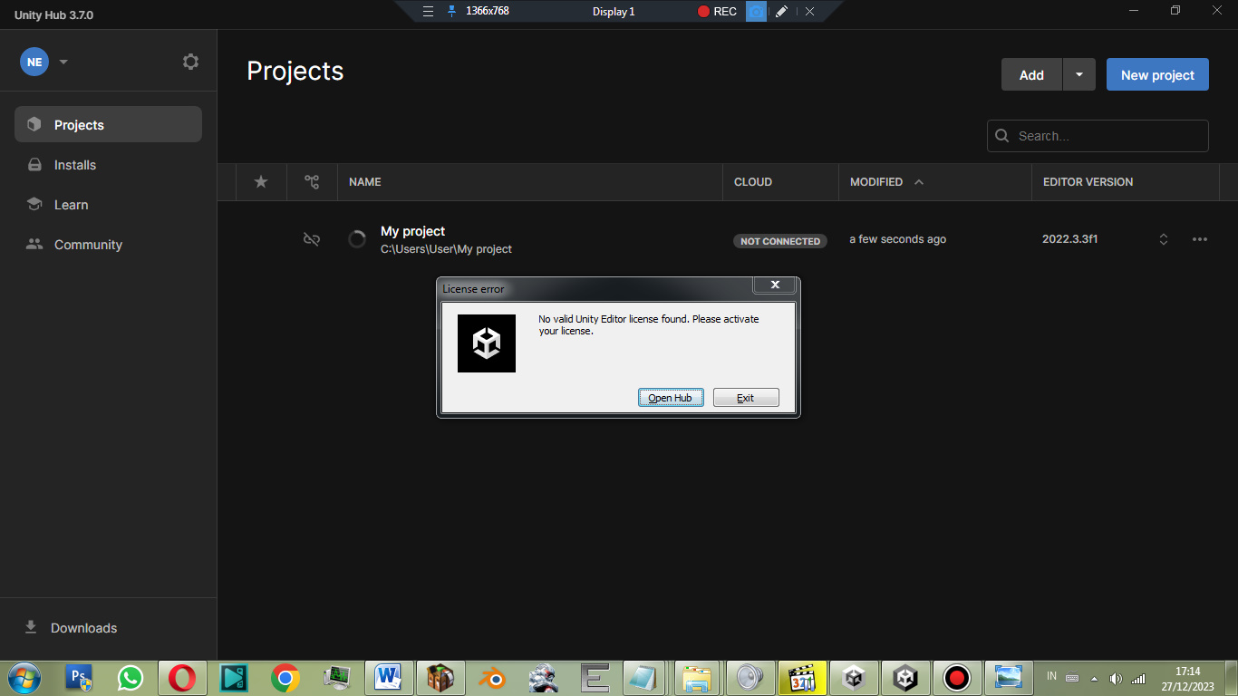 How to fix "license erorr"? - Questions & Answers - Unity Discussions