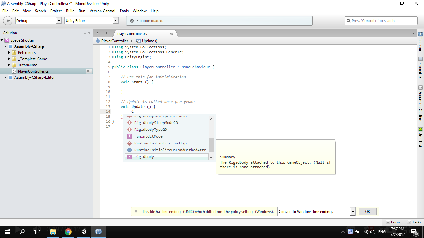Editing script error - Questions & Answers - Unity Discussions