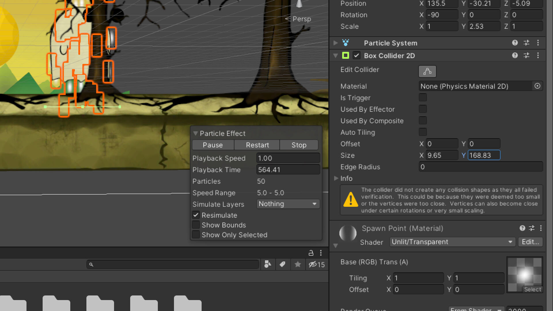Collider 2d change size in y axis doesnt work - Unity Engine - Unity ...