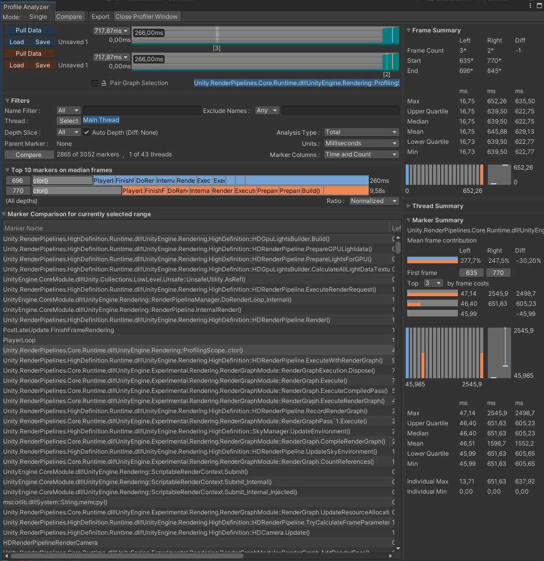 Optimization. Strange Peaks in Profiler in HDRP - Unity Engine - Unity Discussions