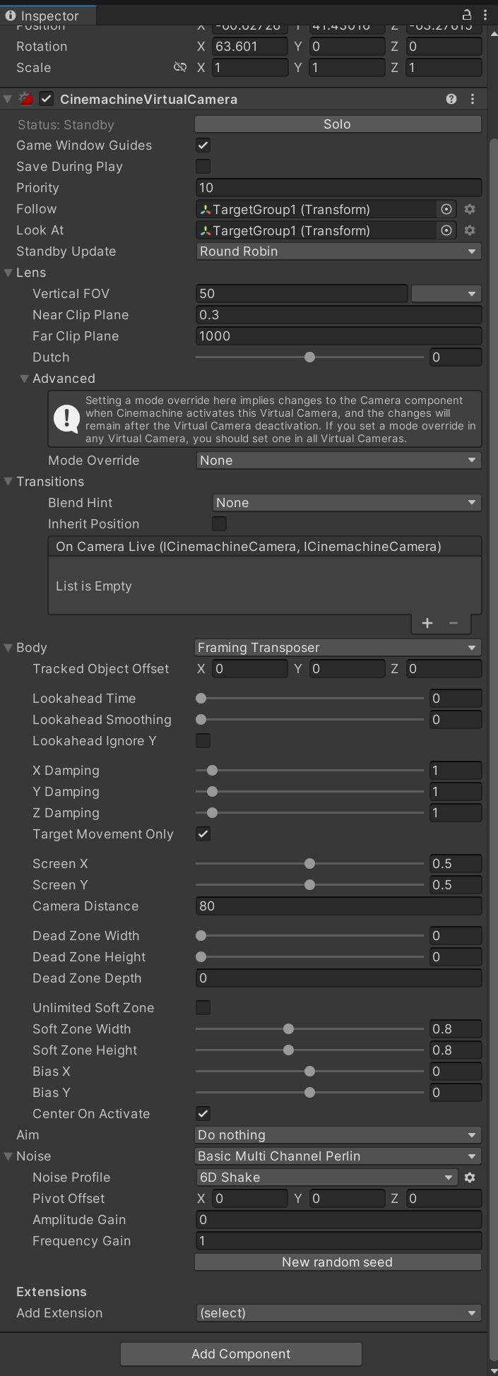 Can you control the FOV (or at least give it a range) when using CinemachineTargetGroup? - Unity ...