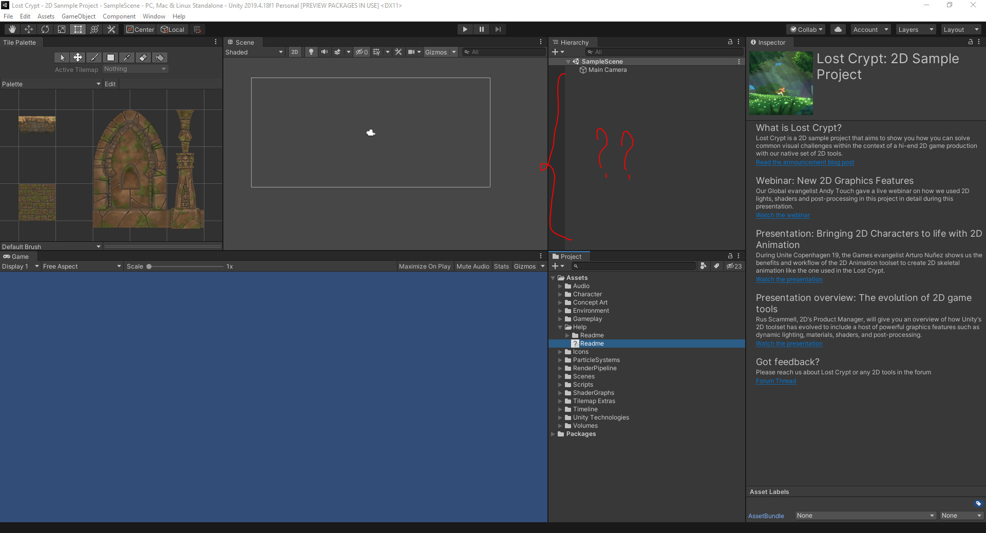 Lost Crypt error - Project shows no objects in Hierarchy. - Unity Engine - Unity Discussions