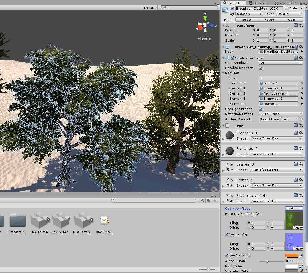 Unity 5.3.4f1 Tree problem - Questions & Answers - Unity Discussions