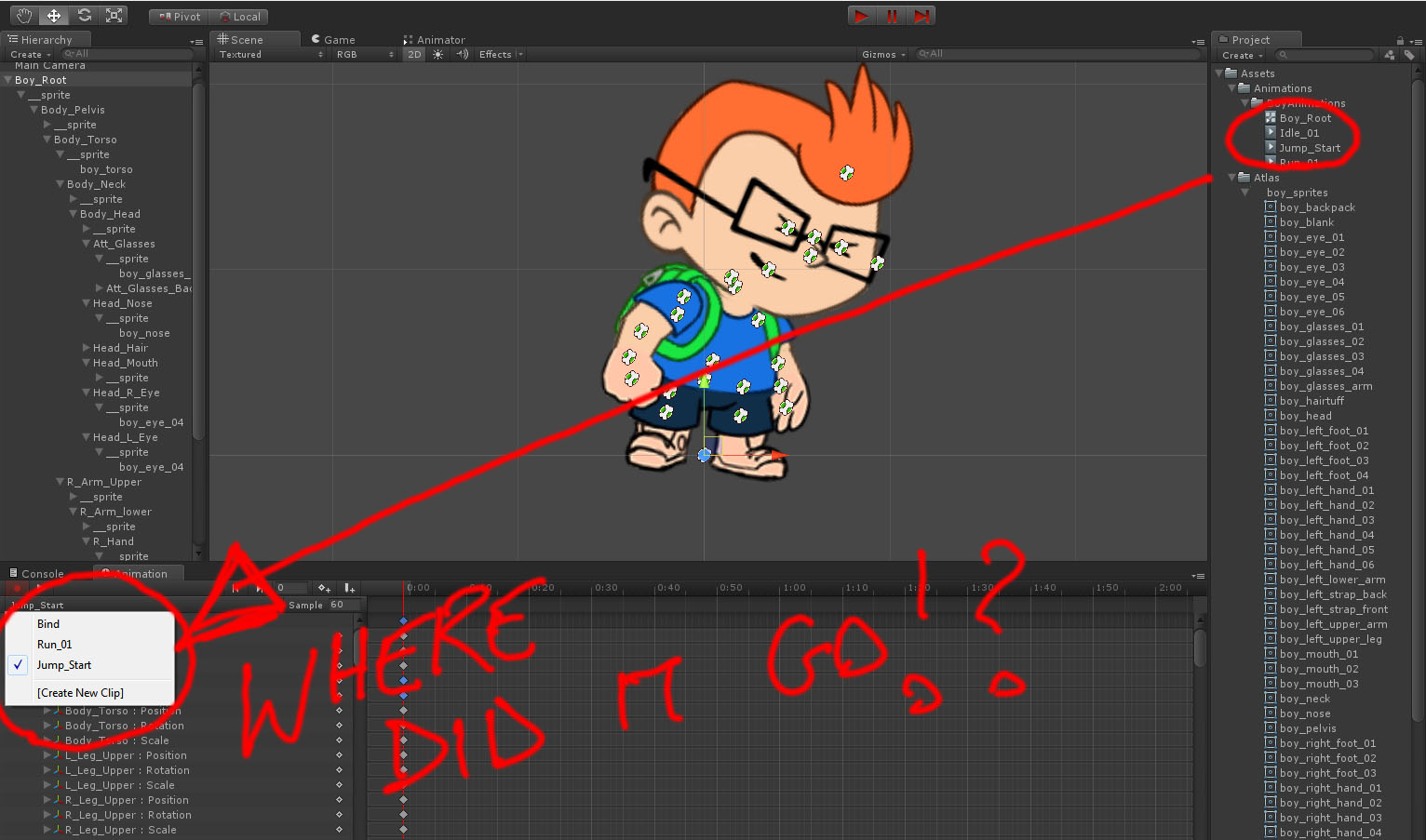 a few issues trying to animate a 2d puppet inside Unity... - Unity Engine - Unity Discussions