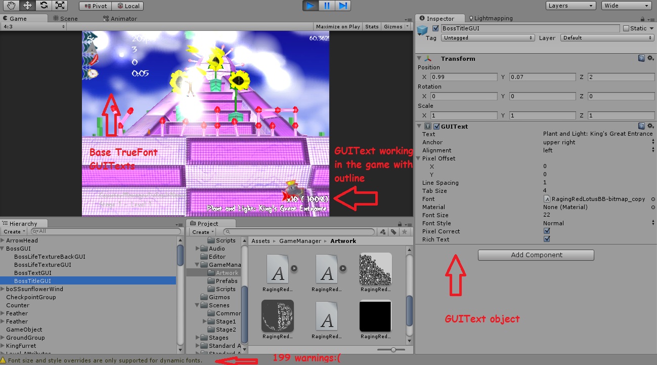 Editor and In-game warning after creating bitmap for outline font - Unity Engine - Unity Discussions