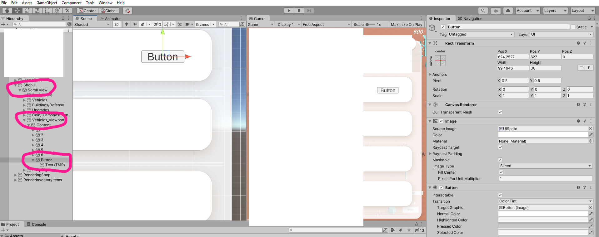 Button in Content Child of Scroll View not pressable - Unity Engine - Unity Discussions